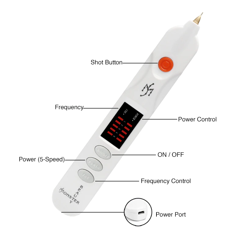 Fibroblast Beauty Monster Plasma Pen Eye Lifting Wart Scar Freckle ...
