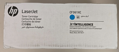 Genuine HP (New-Sealed) CF361XC - CYAN - Laser High Yield Toner Print ...