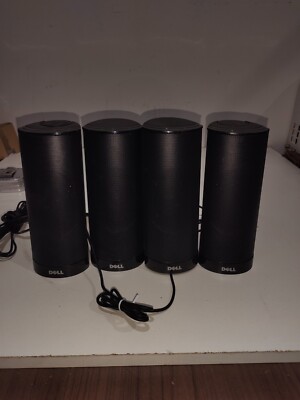 Dell AX210 USB Powered Multimedia Computer 2.0 Speaker - Black Set of 4 ...