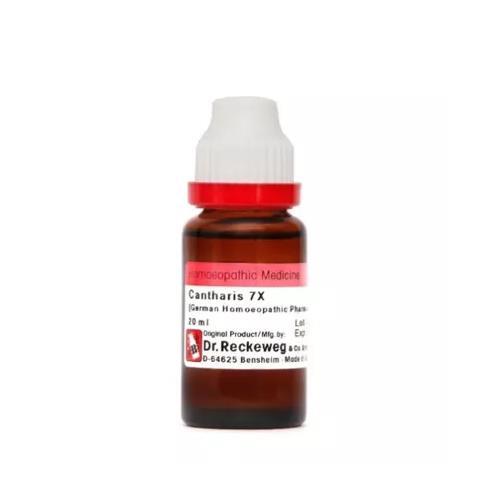 Dr. Reckeweg Germany Homeopathy Cantharis 7X Mother Tincture Q (20ml ...