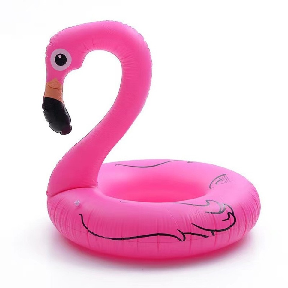 Giant Inflatable Swim Ring Ride On Swan Flamingo Pool Beach Water Kids ...