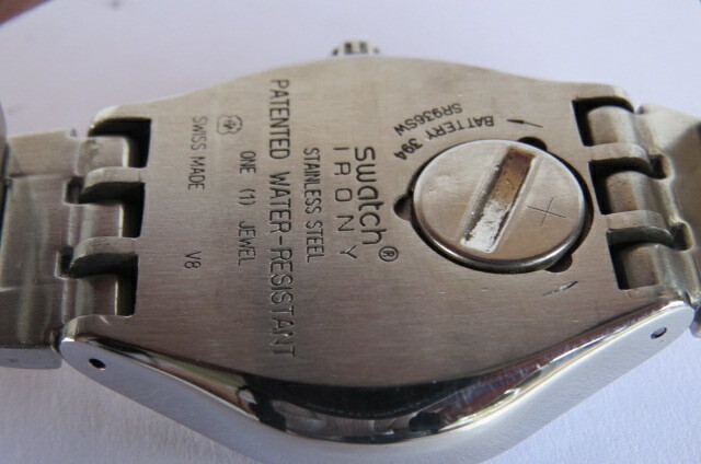 Large Swatch SR936SW Blue Green Chronograph Men's Watch ETA V8 Swiss ...