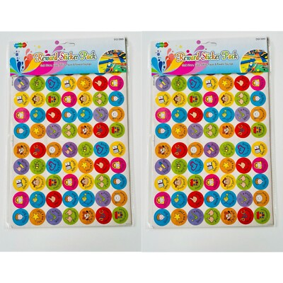 2 pack of 63pc Reward Stickers Chart Good Behaviour Parents Teacher ...
