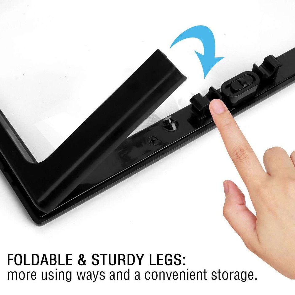 Large Full-Page Reading Magnifier with LED Lighted 3X Hands-Free ...