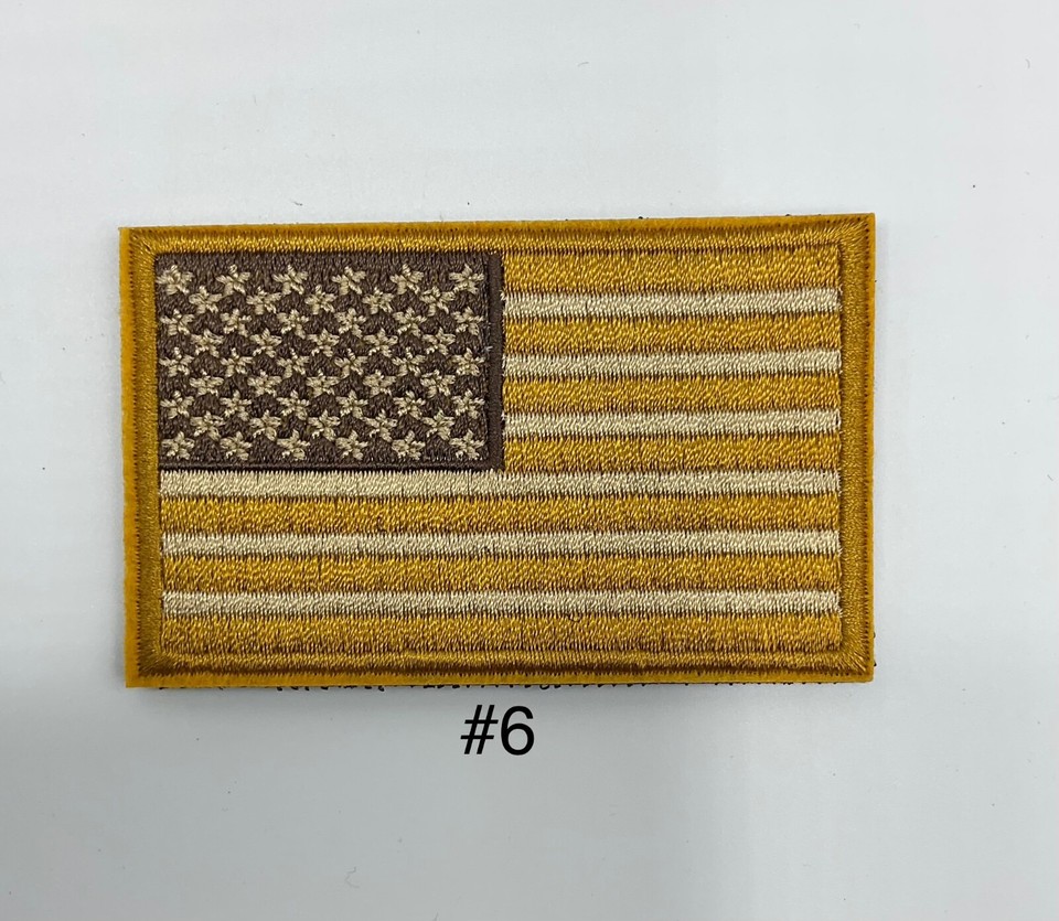 USA US Flag Forward Facing Patches 3x2"Morale HooK & Loop Fastener | eBay