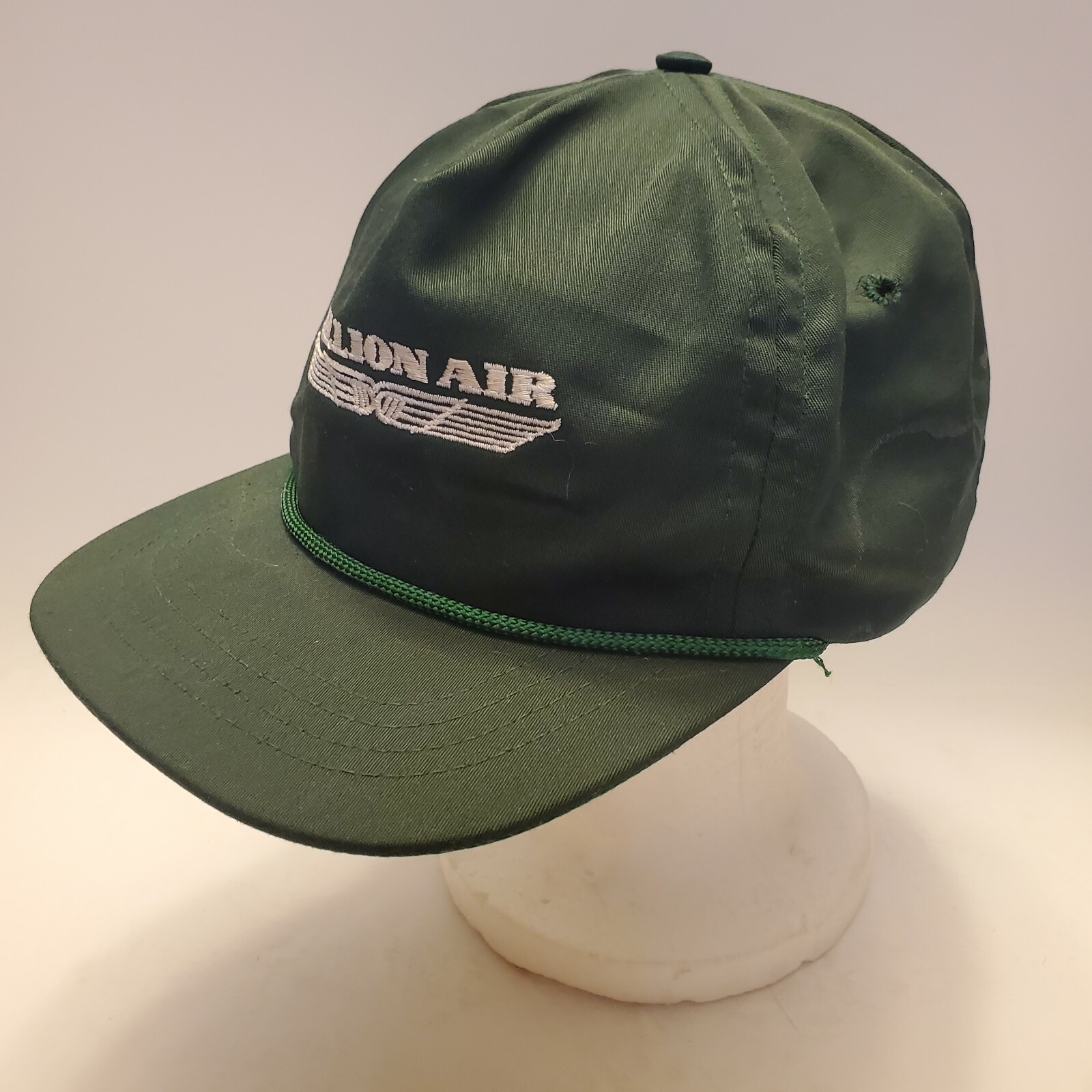 Vintage Duckster Gunter Green Cap USA Million Air Gre… - Gem
