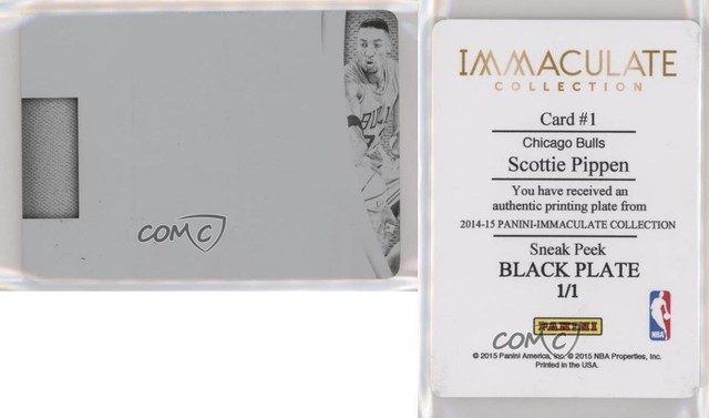 2014-15 Panini Immaculate Collection - Sneak Peek Printing Plate Black ...