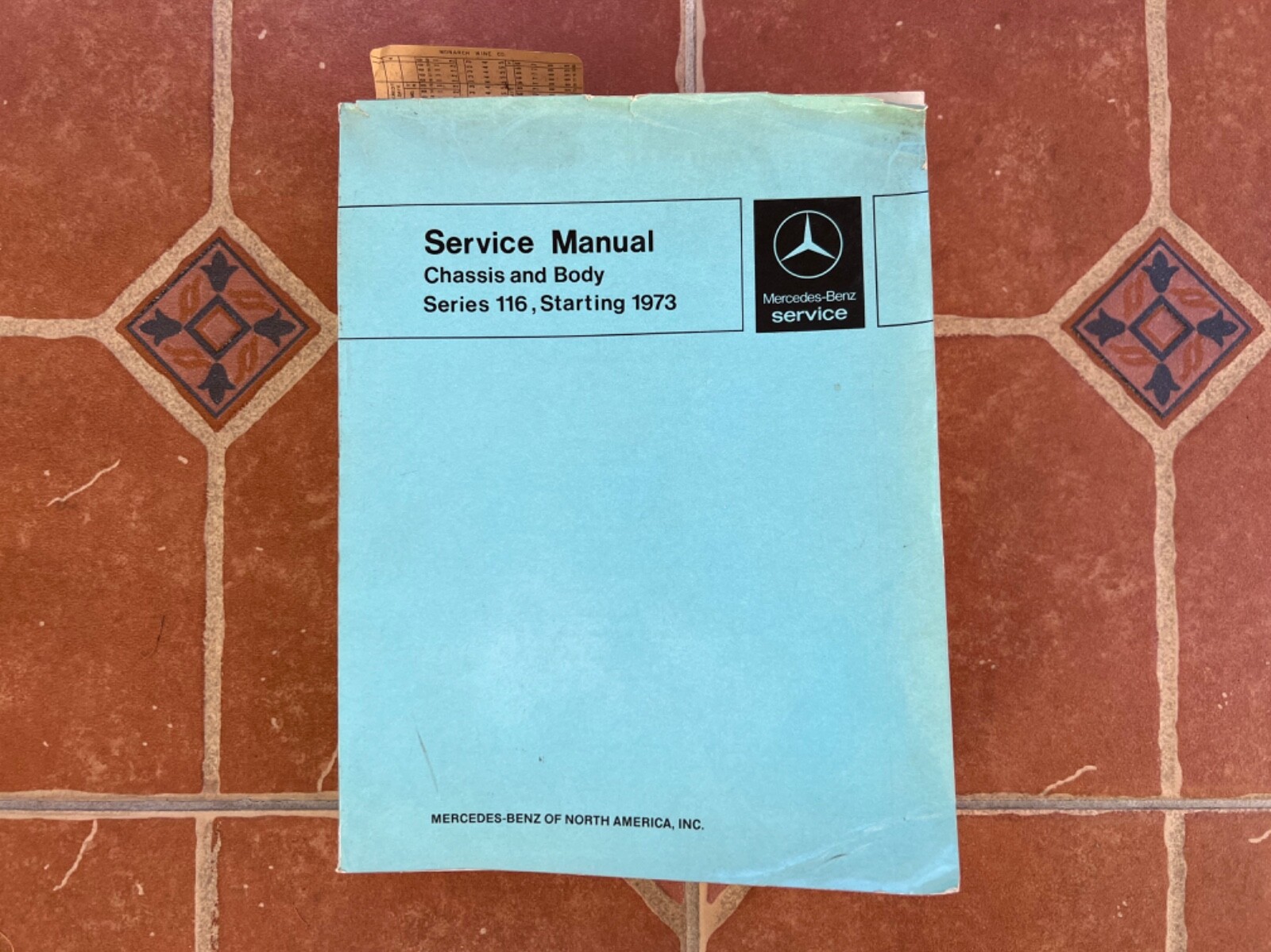 Mercedes Benz Factory Repair Manual S-Class W116 Chassis and Body 1973 ...