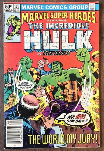 1981 Marvel Super-Heroes #101 Incredible Hulk vs Everybody | eBay