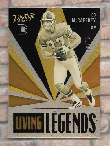 ED MCCAFFREY 2021 PANINI PRESTIGE LIVING LEGENDS GOLD SP INSERT CARD ...