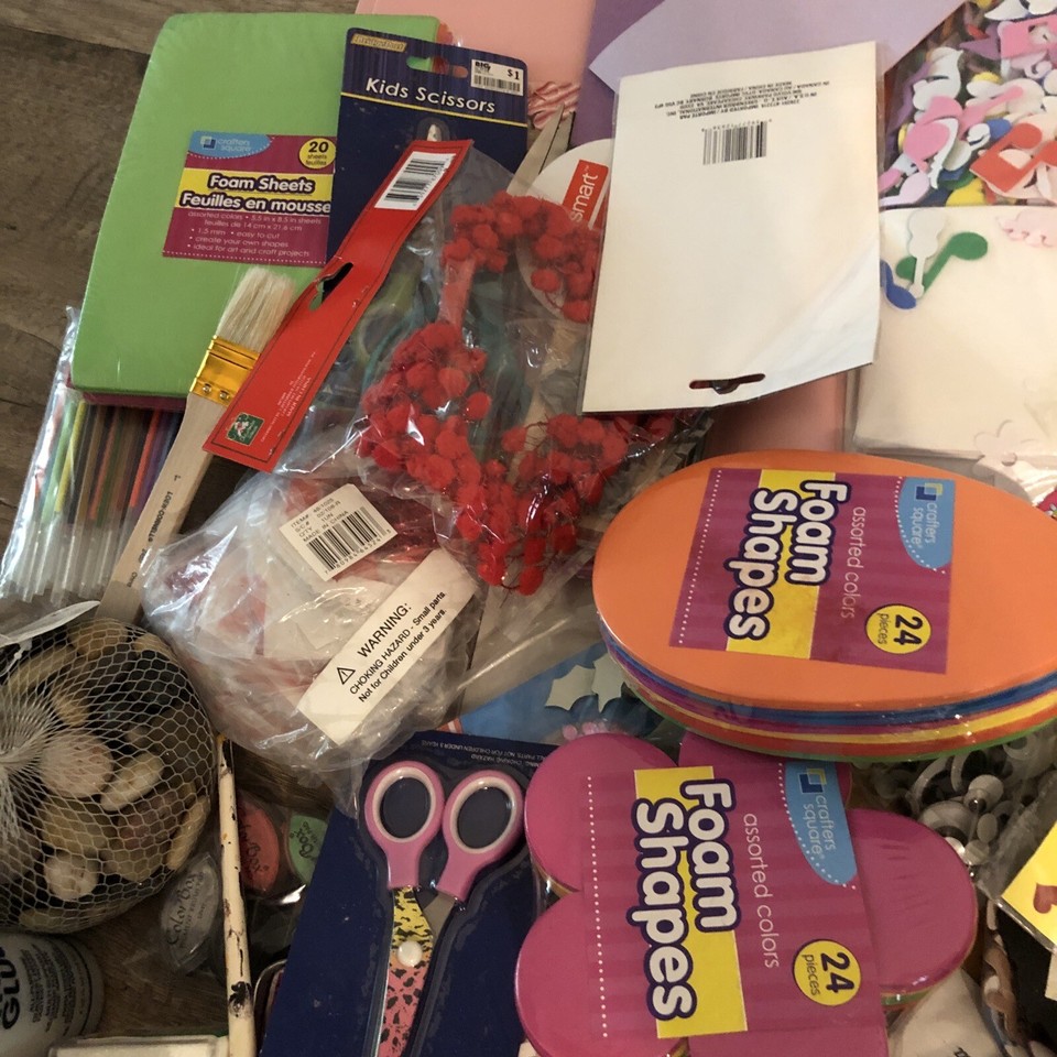 30 Pound Mixed Lot Box Full Arts And Crafts Assorted Supplies And Items ...