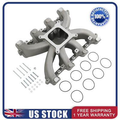 Intake Manifold & Gasket Single Plane Mid-Rise For GM LS1 LS2 LS6 2500 ...