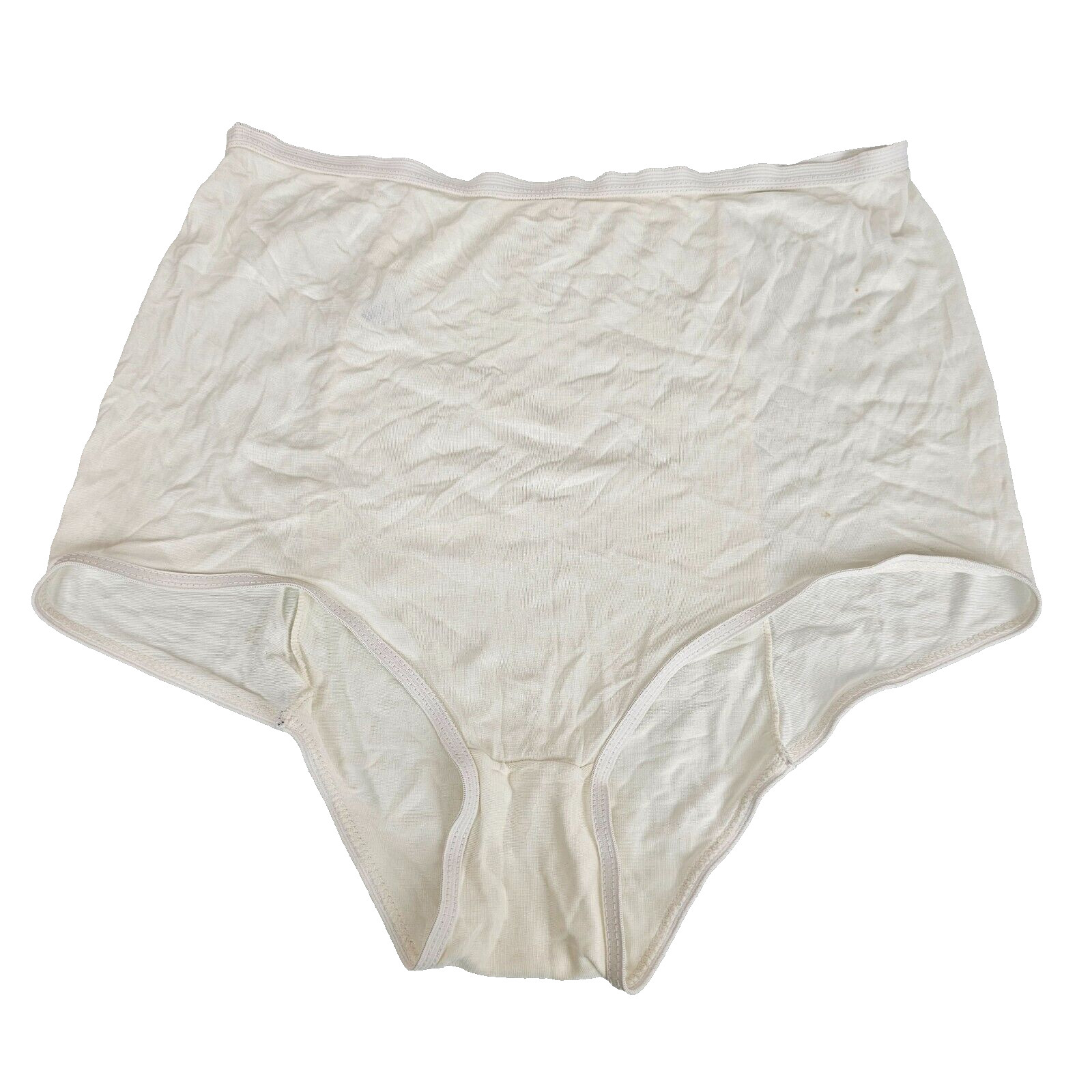 Vintage Sissy White Granny Panties Semi Sheer Hi Wais… - Gem