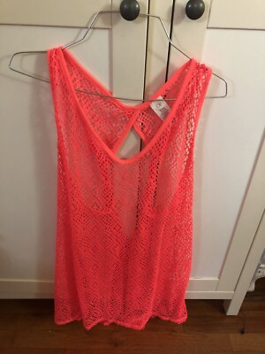 OP hot pink mesh shirt or beach coverup - XL never worn | eBay