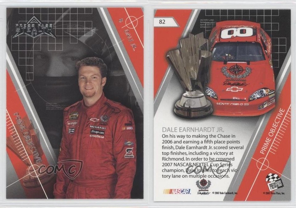 2007 Press Pass Stealth Prime Objective Dale Earnhardt Jr #82 HOF 0n5 ...