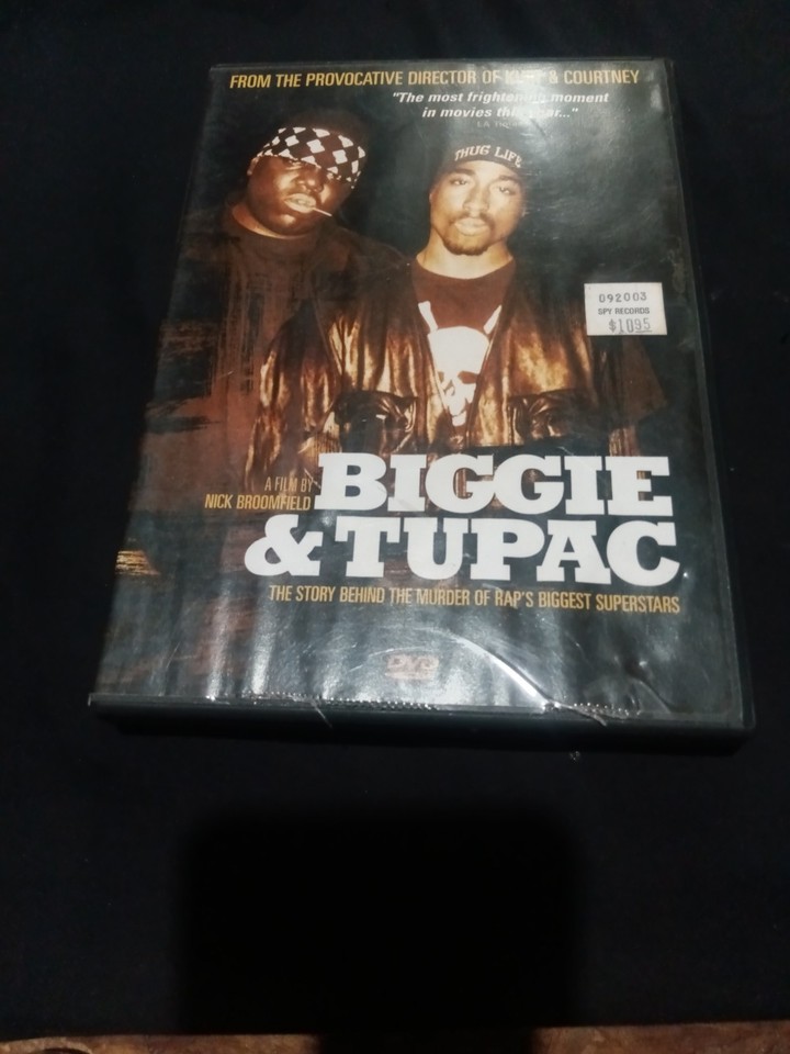 Biggie and Tupac DVD with Insert, 2003 Documentary Gangsta Crime Hip ...