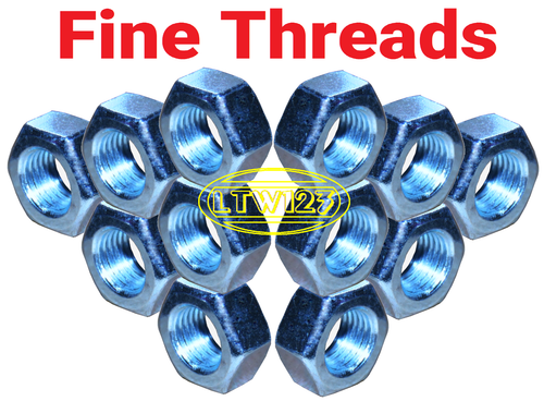 (4 Pieces) M12-1.5 Metric FINE Thread Hex Nut Steel Din 934 | eBay
