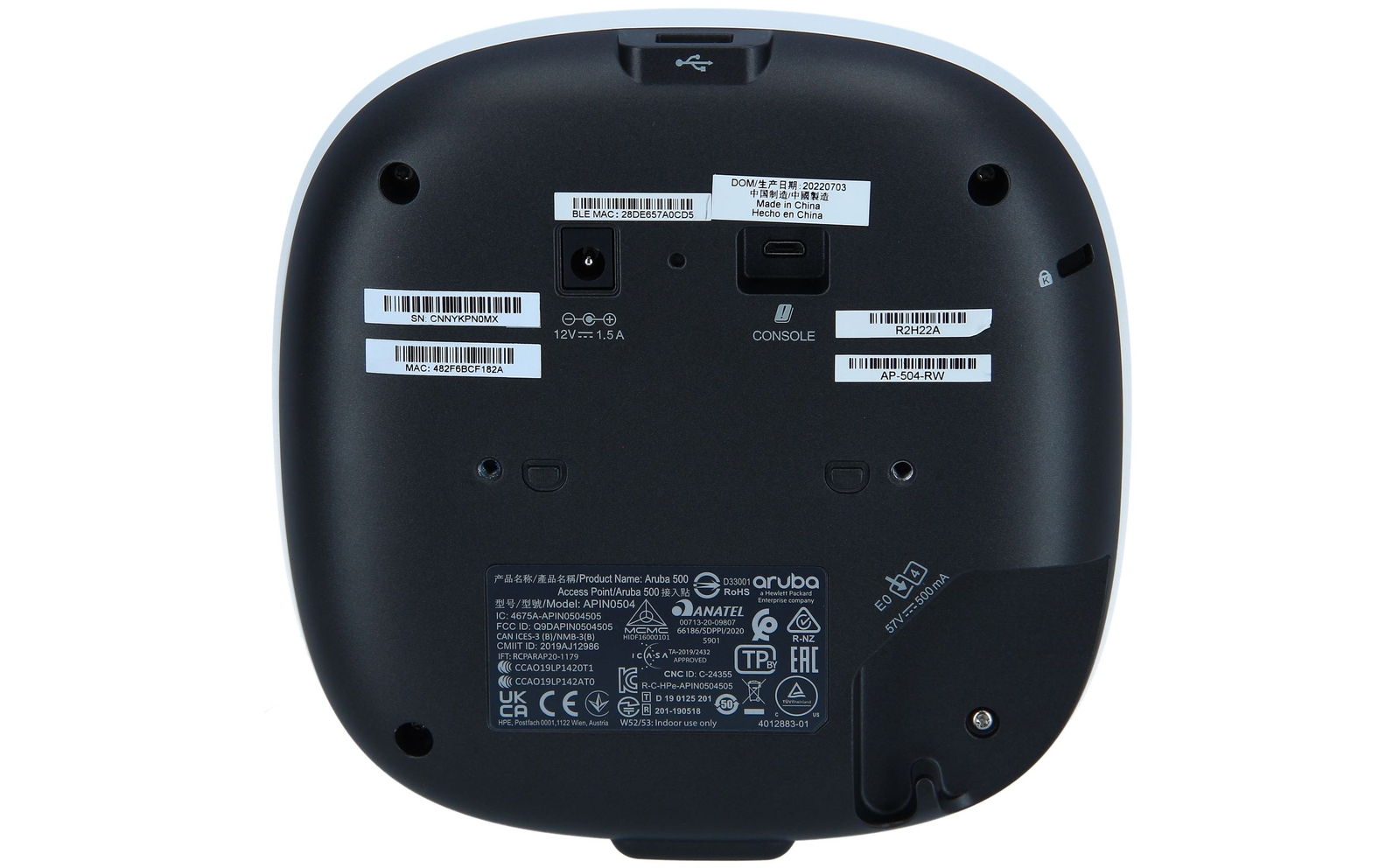 HP - R2H22A - Aruba AP-504 (RW) - Campus - radio access point ...