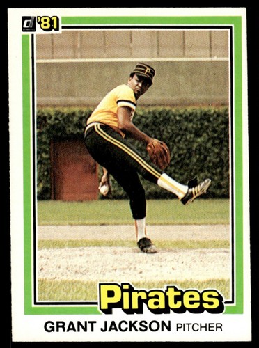 1981 Donruss Grant Jackson Pittsburgh Pirates #15 | eBay
