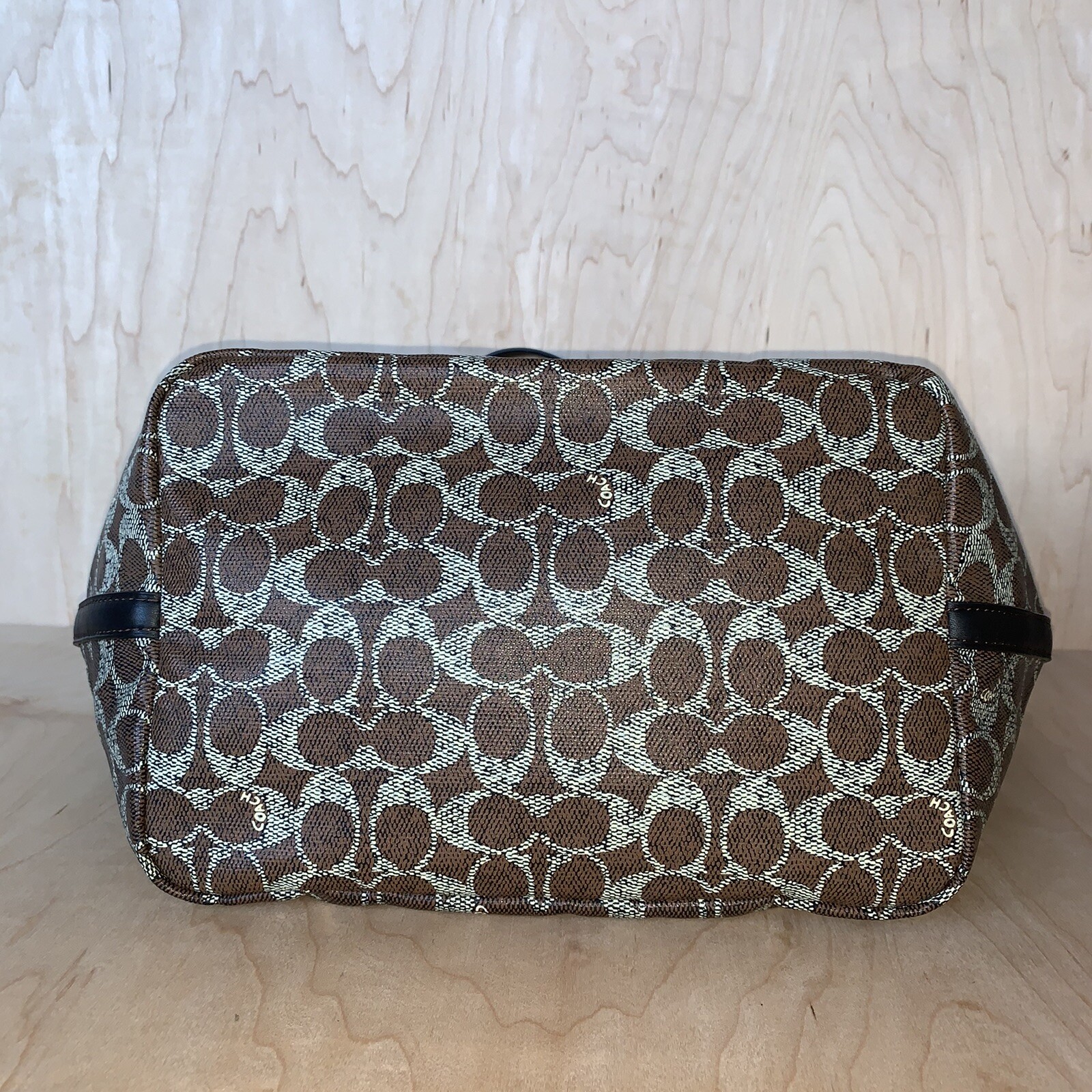 COACH F33504 TAXI ZIP TOP TOTE IN SIGNATURE COATED CANVAS WOMEN BAG ...