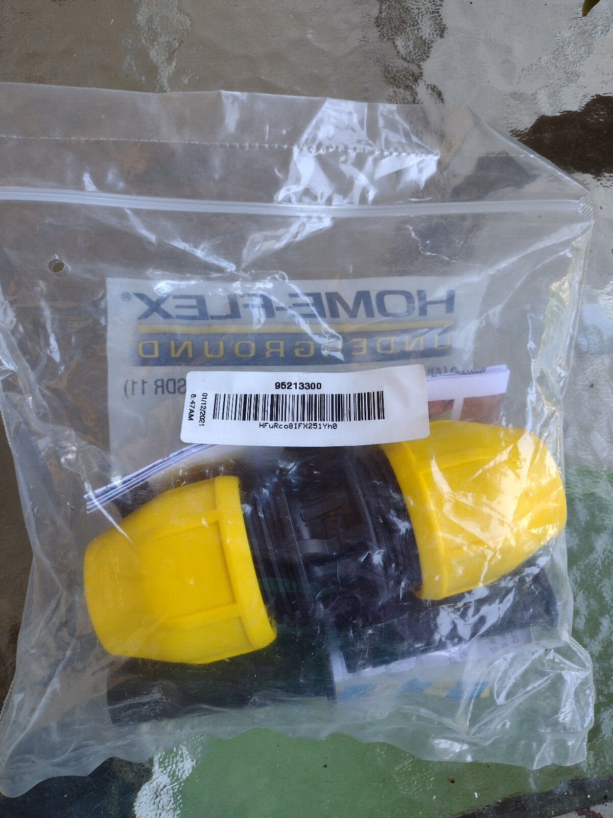 HOME-FLEX 3/4 " IPS DR 11 Underground Yellow Poly Gas Pipe Coupler For ...