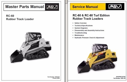 ASV RC-60 Service , Operator's & Parts Manual CD | eBay