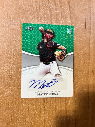 2022 Leaf Perfect Game National Showcase - Mateo Serna - Green Auto #d ...