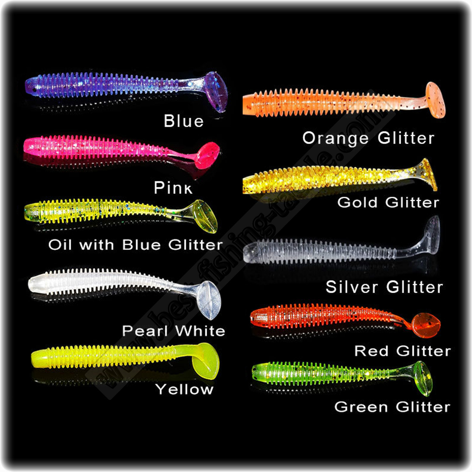 Drop Shot Lures Perch Fishing 5cm 2'' Jig Head Hook Soft Bait Set Kit ...