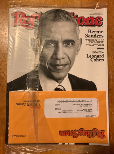 Rolling Stone Magazine #1276/1277 - Dec. 15-29, 2016 - Barrack Obama ...