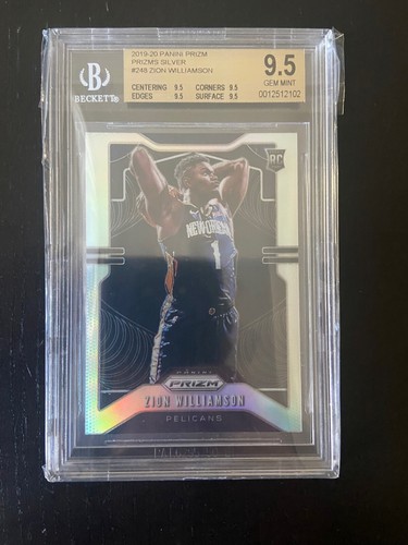 2019 Panini Prizem Zion Williamson Sliver #248 RC BGS9.5 | eBay
