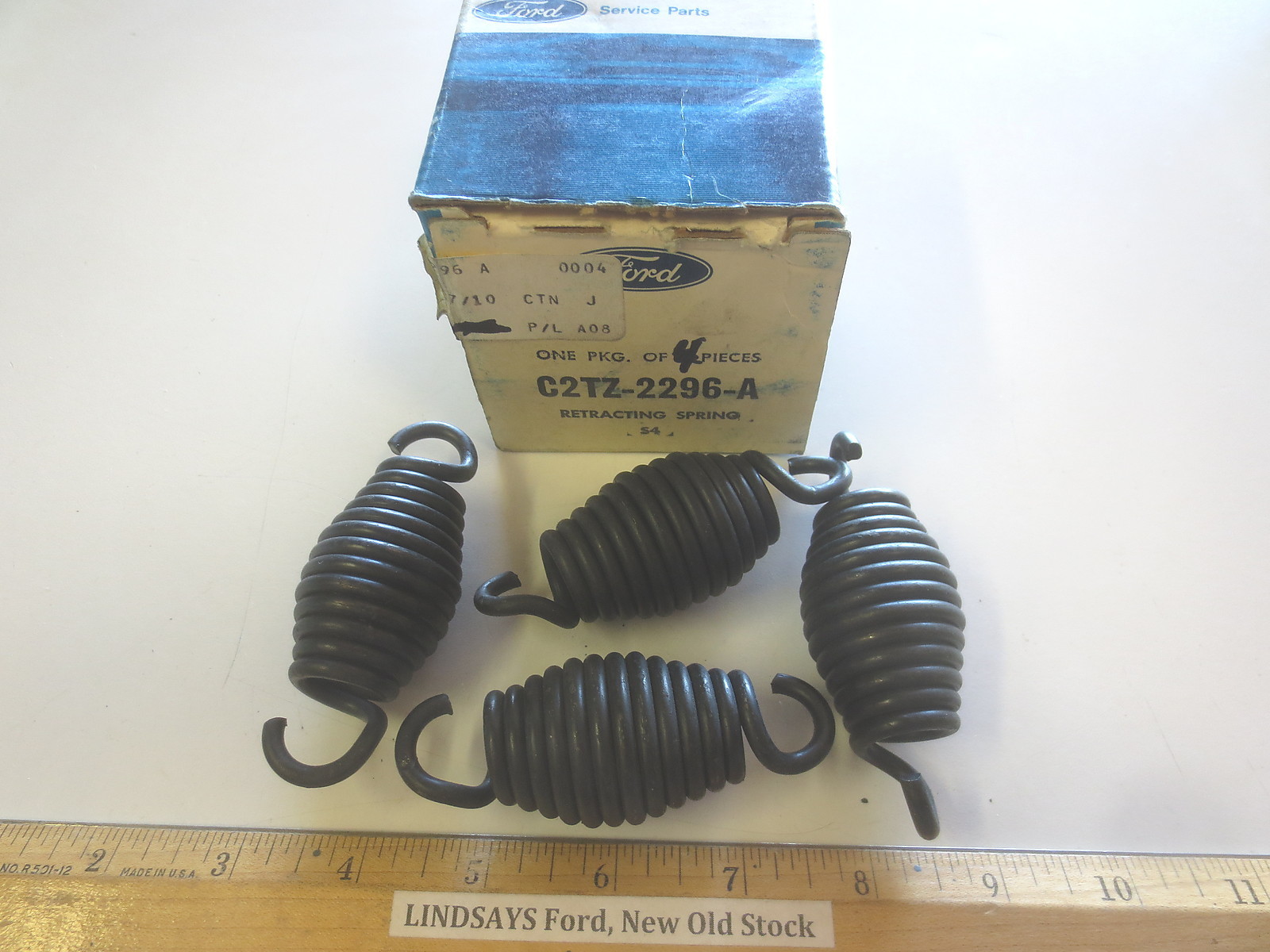 4 PCS FORD 1964/1972 TRUCK "SPRING" BRAKE SHOE RETRACTING BENDIX 15X4 ...