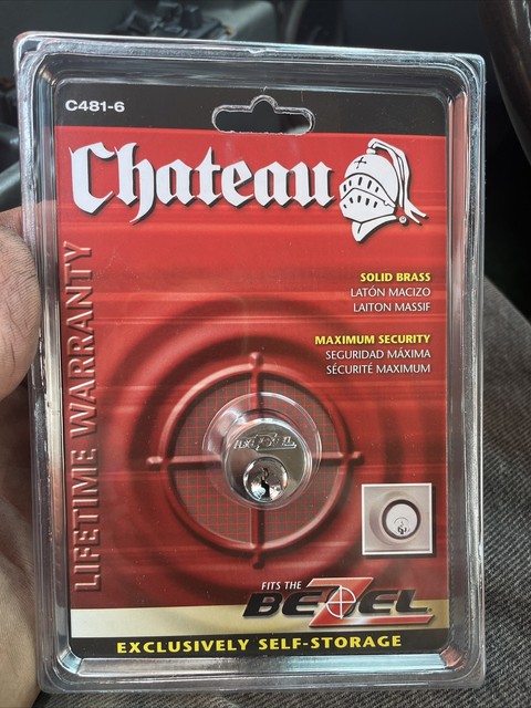 9x Chateau Cylinder Self Storage Locks C481-6 Bezel Lock With 3 Keys ...