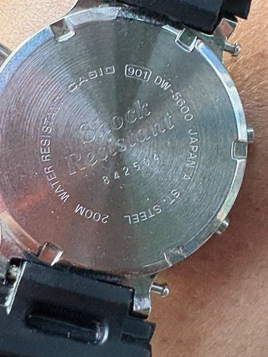 VTG PROTOTYPE Casio G Shock 901 DW-5600A Speed Watch Japan A serial ...