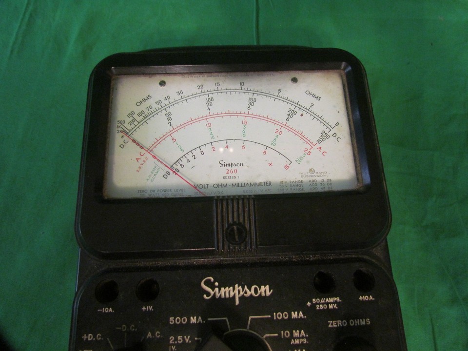 Vintage Simpson 260 Series 7 Volt-Ohm-Milliammeter Analog Multimeter ...