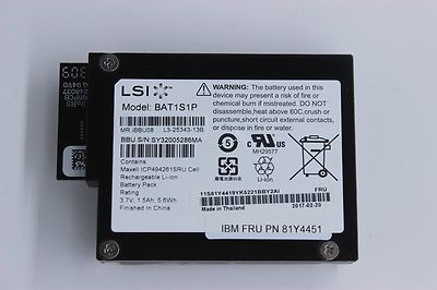 81Y4451 BAT1S1P LSI BBU08 For IBM M5000 M5014 M5015 9260 9261 9280 Raid ...