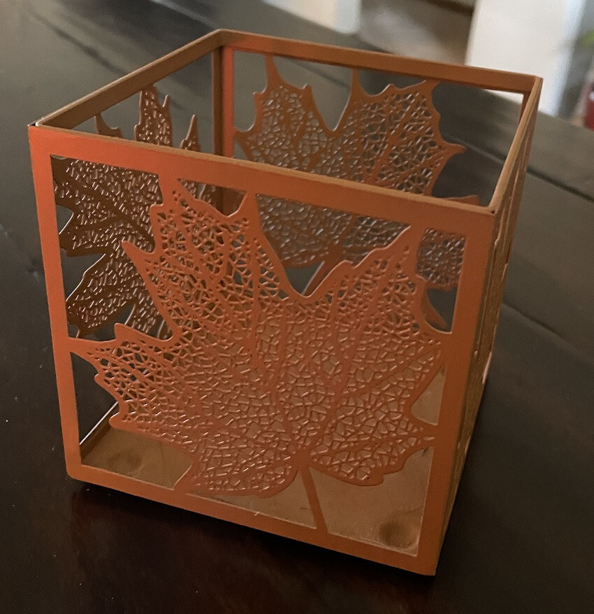 Yankee Candle Lacy Leaves Jar Holder #1523757 Fall Autumn Decor /candle not incl | eBay