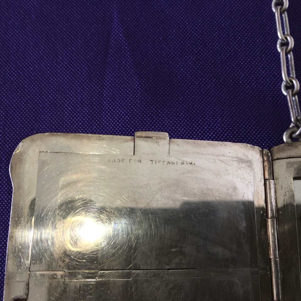 Tiffany Antique Sterling Silver Coin-Compact Powder Purse Dance Card ...