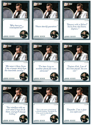 STAR TREK TOS ARCHIVES & INSCRIPTIONS #71 GARY SEVEN QUOTE VAR SINGLE ...