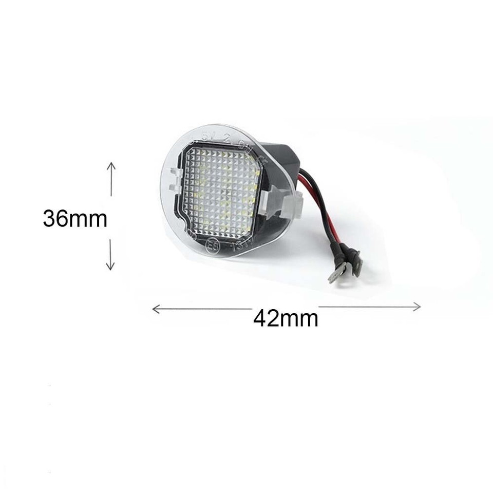 For 2014-up Jeep Cherokee White LED Under Side Mirror Puddle Lights ...