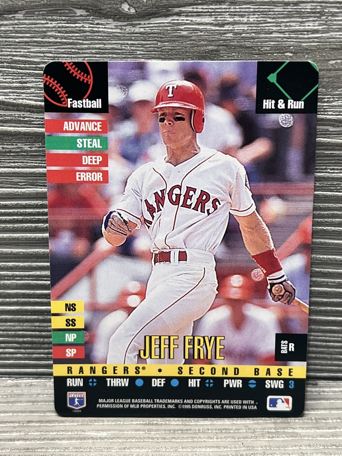 1995 Donruss Top of the Order Jeff Frye Texas Rangers Scarce Baseball ...