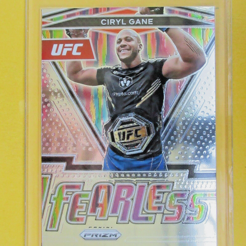CIRYL GANE 2022 UFC PANINI PRIZM SILVER FEARLESS #21 | eBay