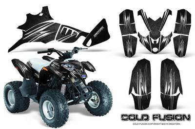 POLARIS PREDATOR 90 GRAPHICS KIT CREATORX DECALS COLD FUSION B | eBay