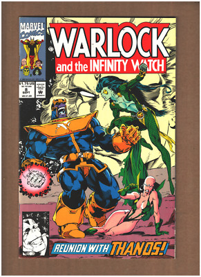 Warlock and the Infinity Watch #8 Marvel 1992 Jim Starlin THANOS VS ...