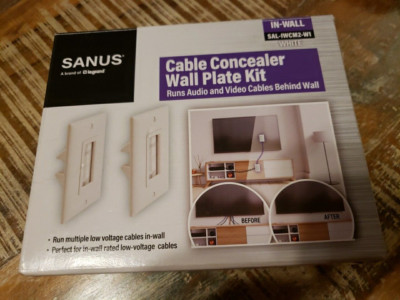 Legrand Sanus SAL-IWCM2-W1 Cable Concealer Wall Plate Kit Behind TV | eBay