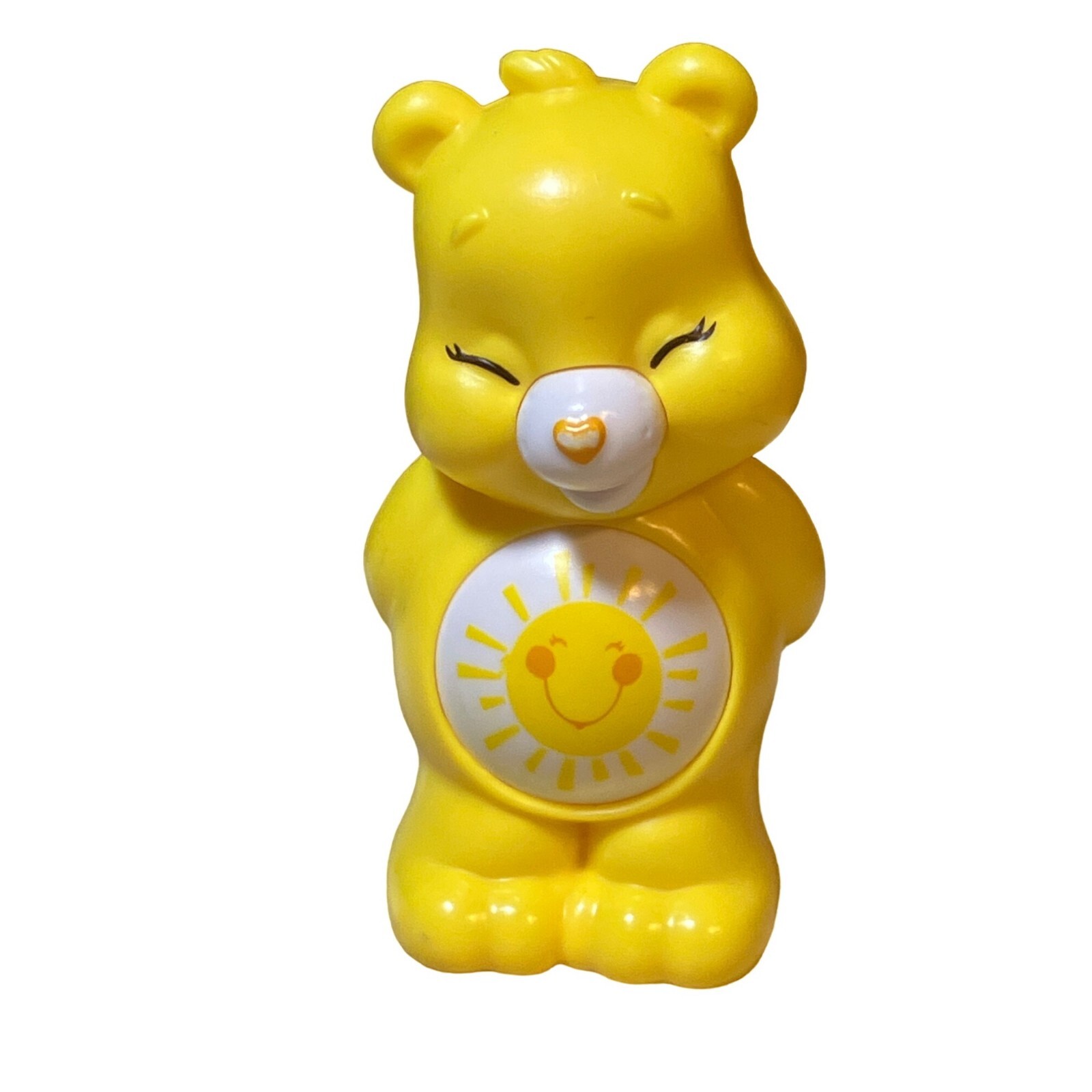 Vintage CARE BEAR Yellow Funshine Plastic Figurine Burger King | eBay