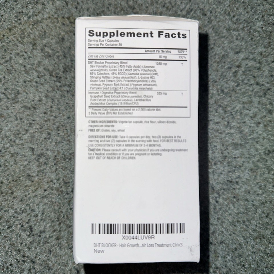 DHT Blocker Complex For Hair, Advanced Technology, Immune Support, Exp ...