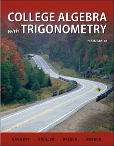College Algebra with Trigonometry Hardcover 9780077350109| eBay