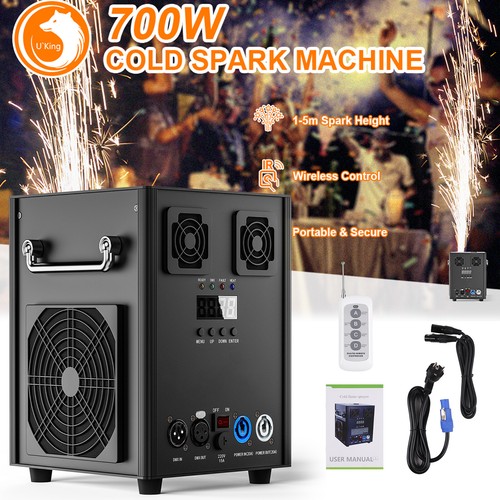 700W Cold Spark Machine DMX512 Sparkular Funkenmaschine DJ Hochzeit ...