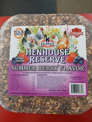 HENHOUSE RESERVE SUMMER BERRY FLAVOR POULTRY BLOCK ( 20 LB ) CHICKEN ...
