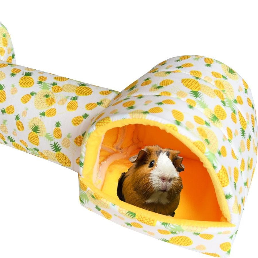 Fun Tunnel Canvas Guinea Pig Accessories Ferret Toy Hideout; Rabbit ...